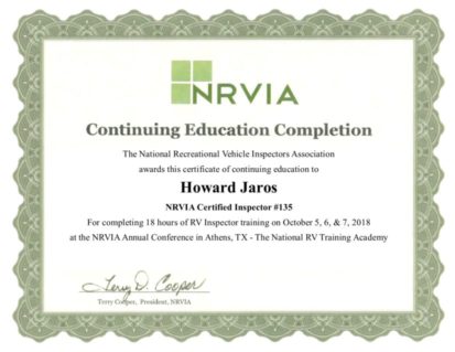2018 NRVIA Conf Certificate